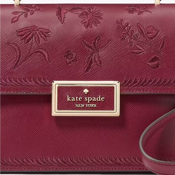 kate spade | Bags | Kate Spade Reegan Botanical Embroidered Top Handle ...